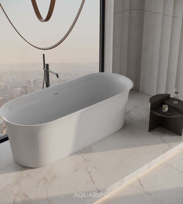 Triton Freestanding Stone Bath 1700mm | Aquaroc