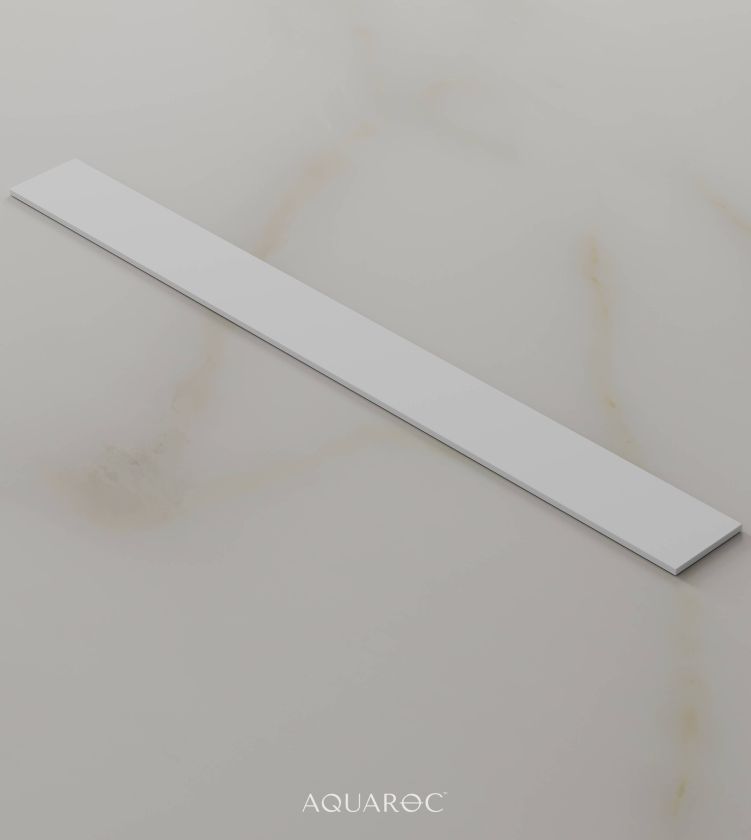 Matte White Stone Splashback Upstand 1400mm | Aquaroc