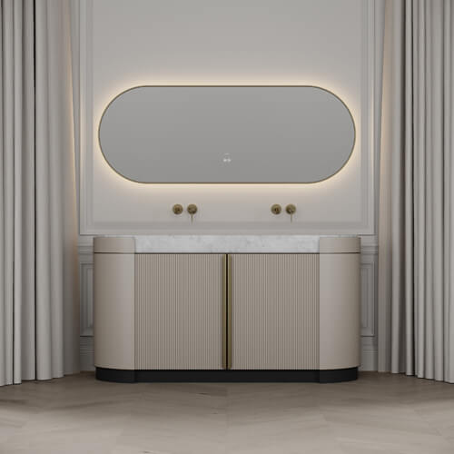 Fluted Vanity Unit Collection From Aquaroc