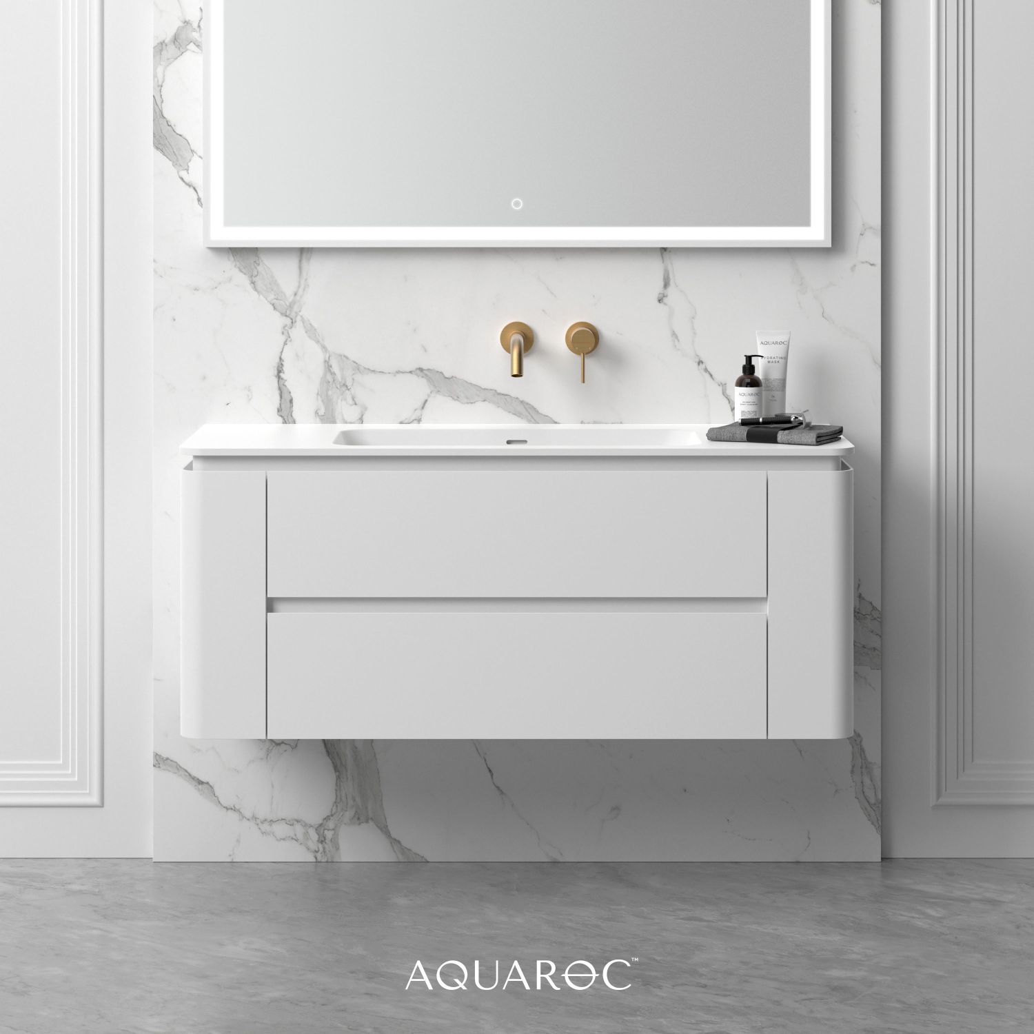 Novello Vanity Unit & Stone Basin 1200mm | Aquaroc