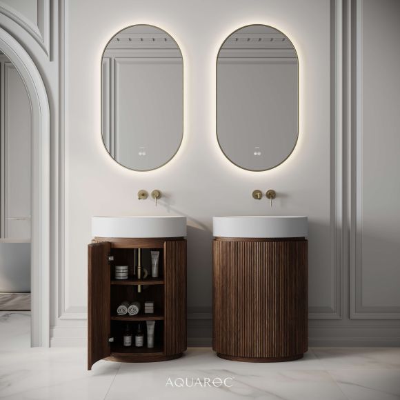 Walnut Vanity Units From Aquaroc™