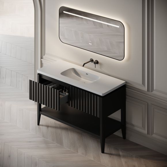 Fluted Vanity Unit Collection From Aquaroc