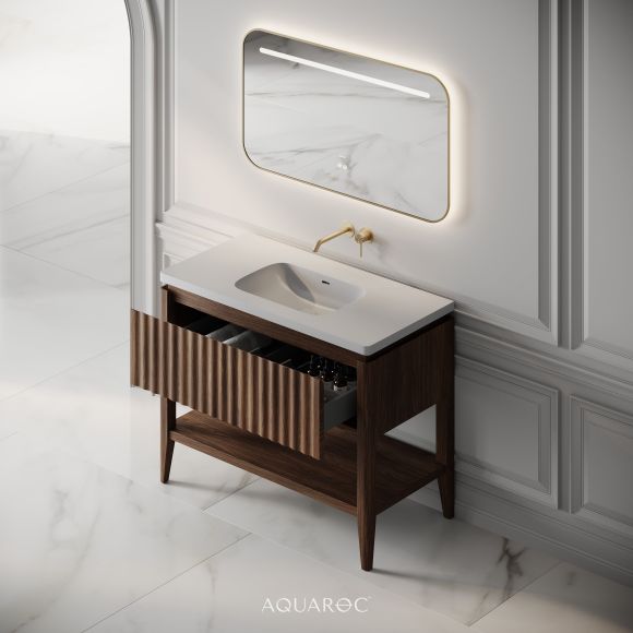 Walnut Vanity Units From Aquaroc™