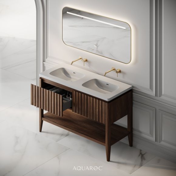 Walnut Vanity Units From Aquaroc™