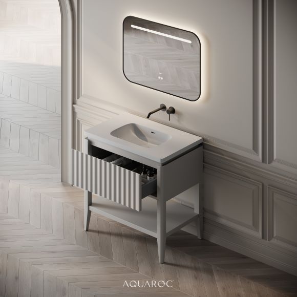 Fluted Vanity Unit Collection From Aquaroc
