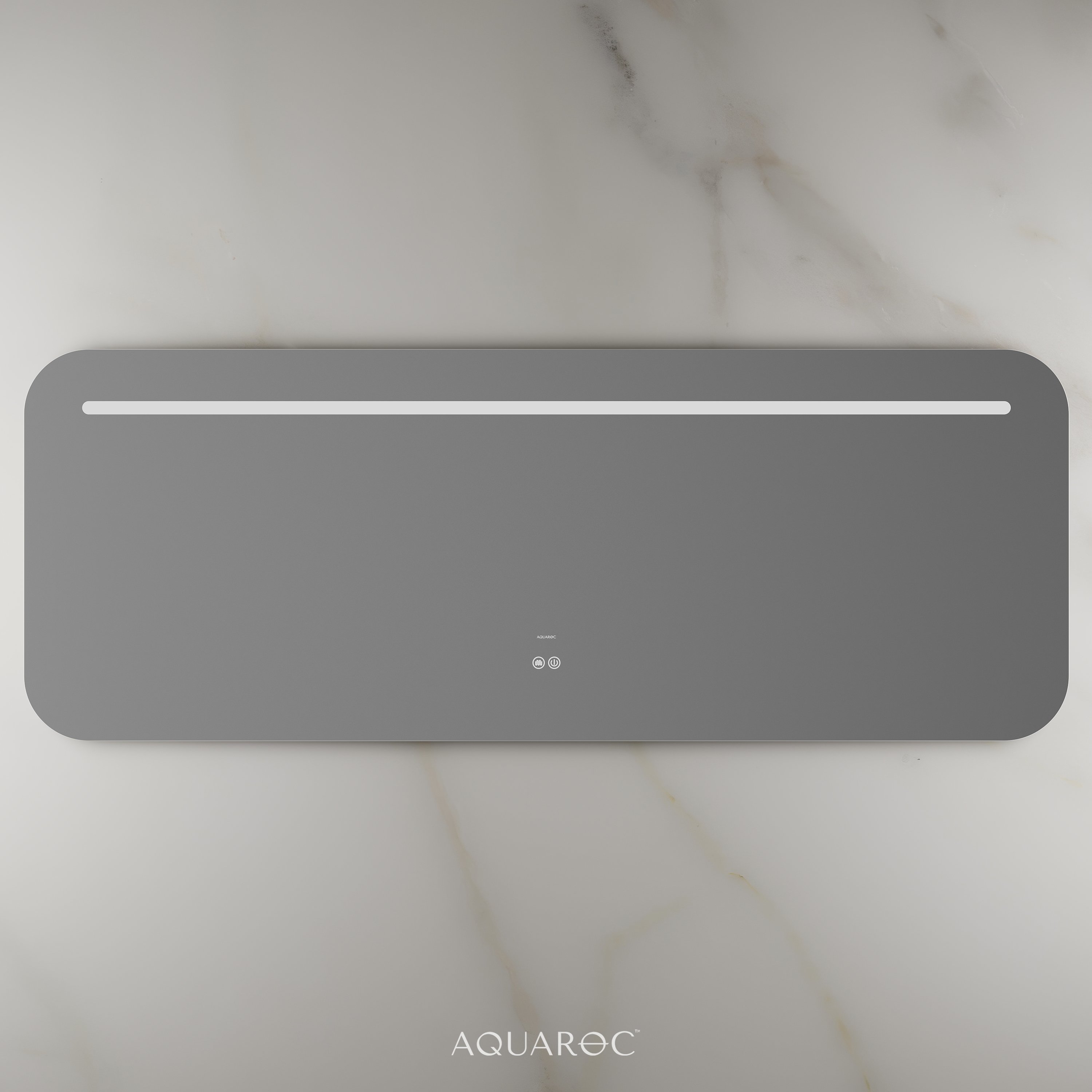 Lumiere Backlit & Demister Curved Mirror 1600mm Frameless | Aquaroc