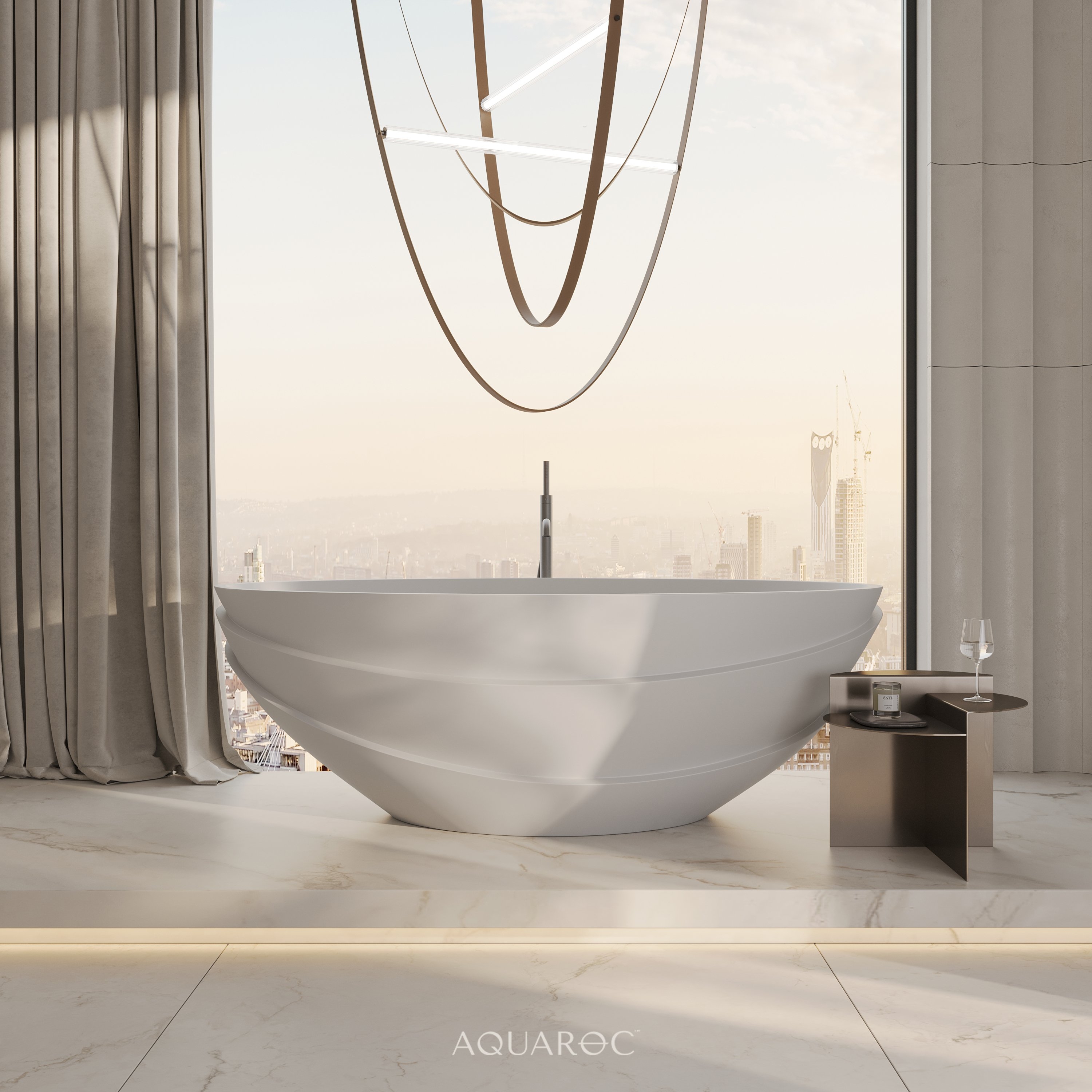 Imperial Freestanding Stone Bath 1700mm | Aquaroc