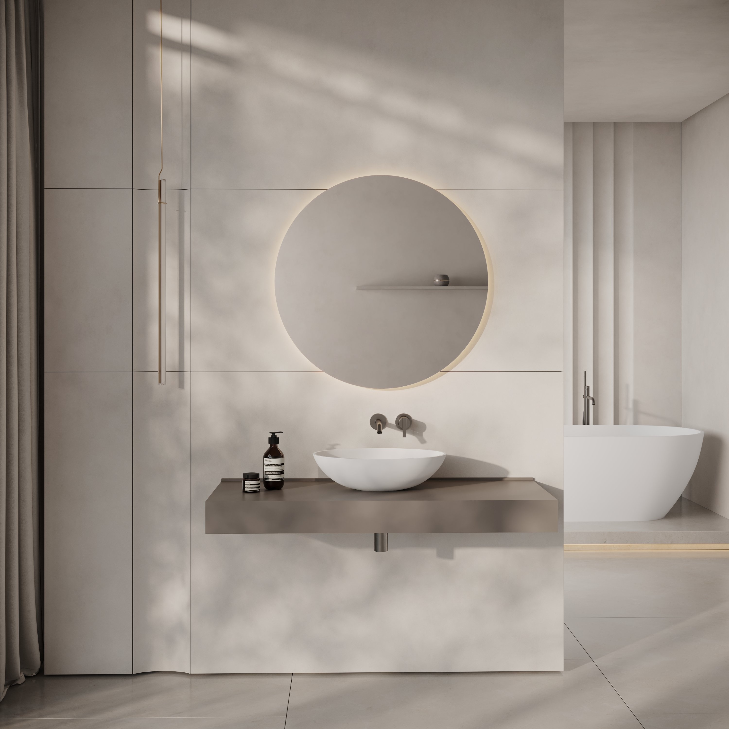 Essence Countertop Stone Basin 500mm | Aquaroc