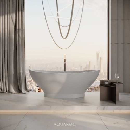 Paradiso Freestanding Stone Bath 1550mm | Aquaroc