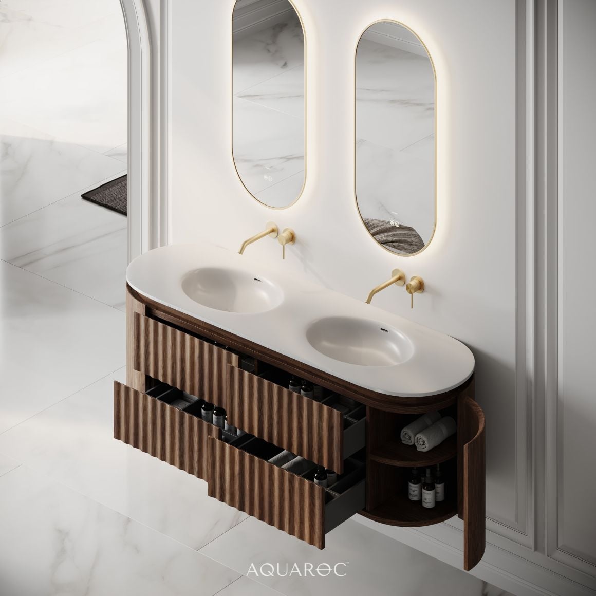 Double Vanity Units | Aquaroc