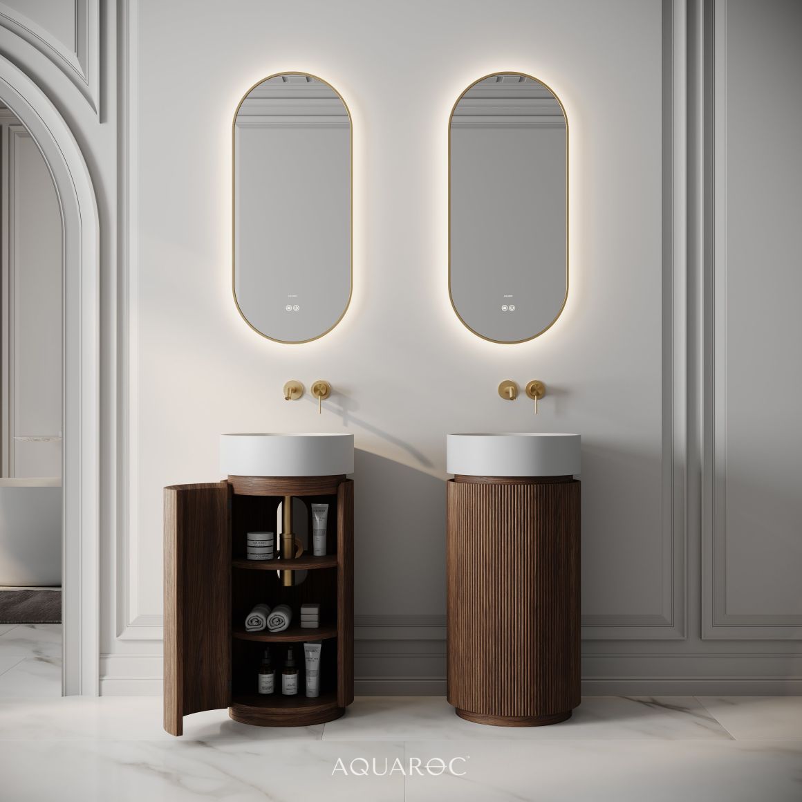 Freestanding Vanity Units From Aquaroc