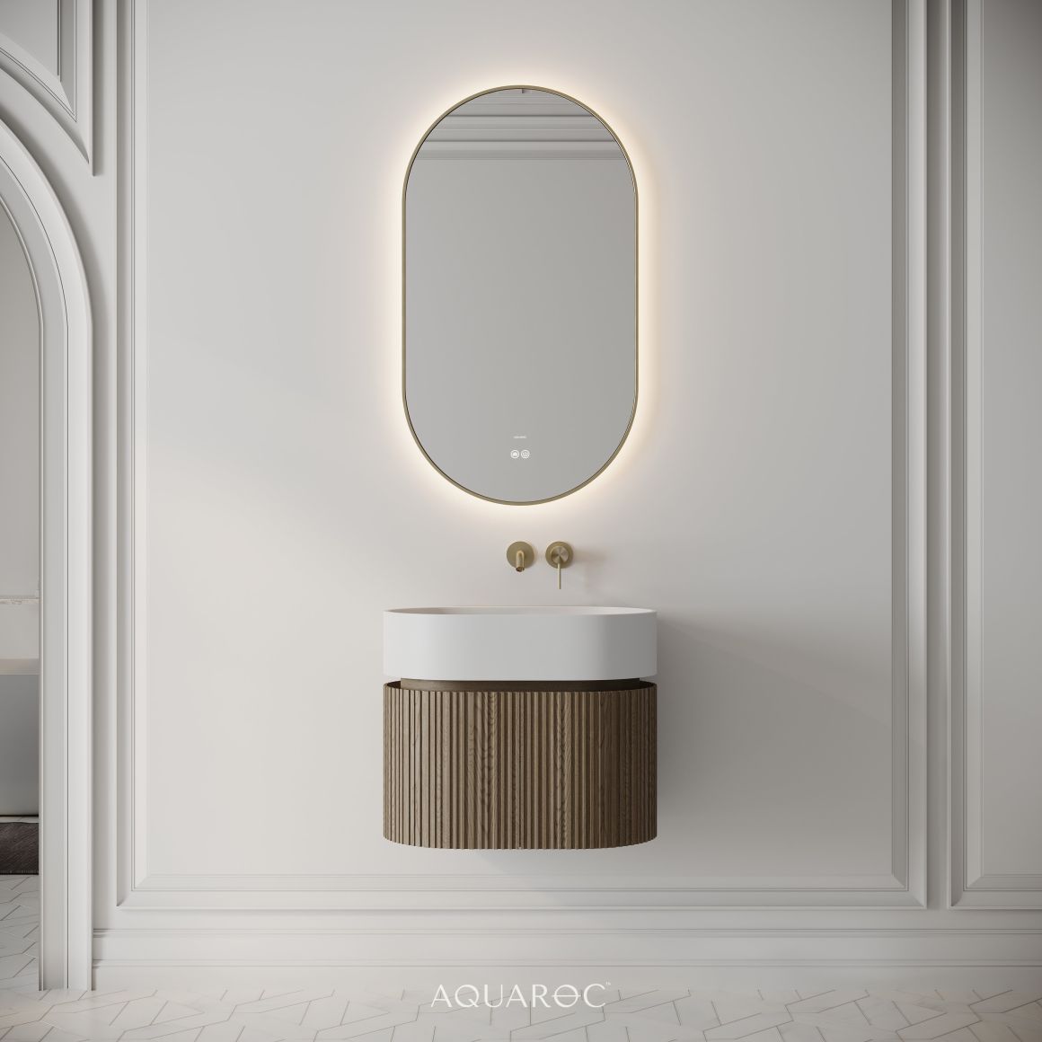 Luxury Oak Vanity Units From Aquaroc™