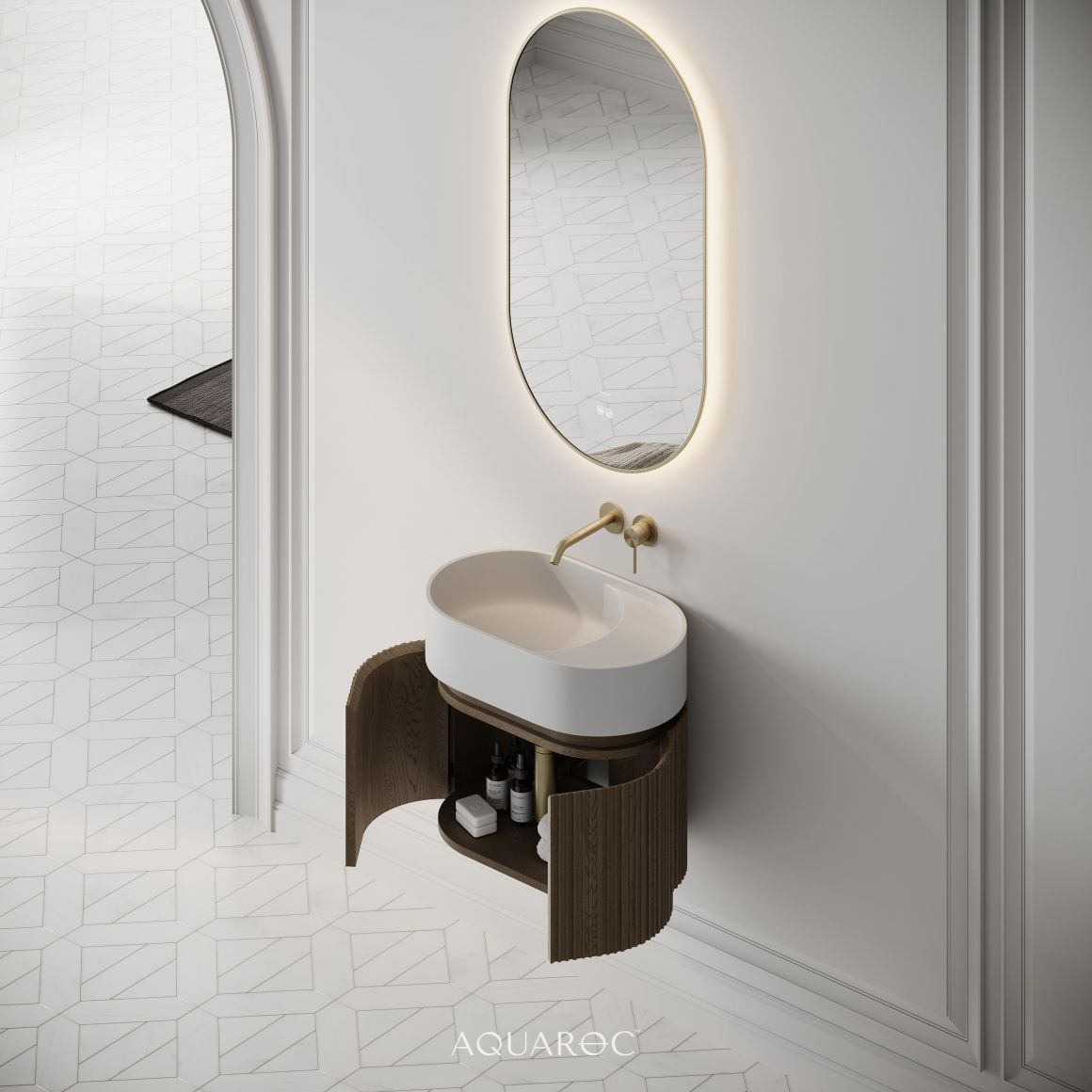 Luxury Oak Vanity Units From Aquaroc™