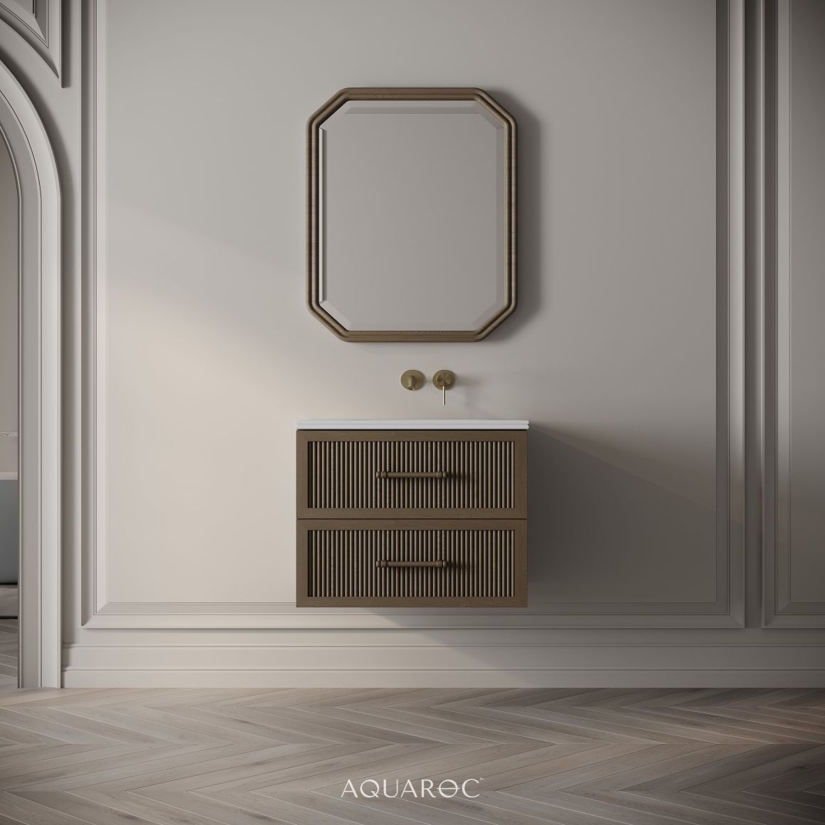 Luxury Oak Vanity Units From Aquaroc™
