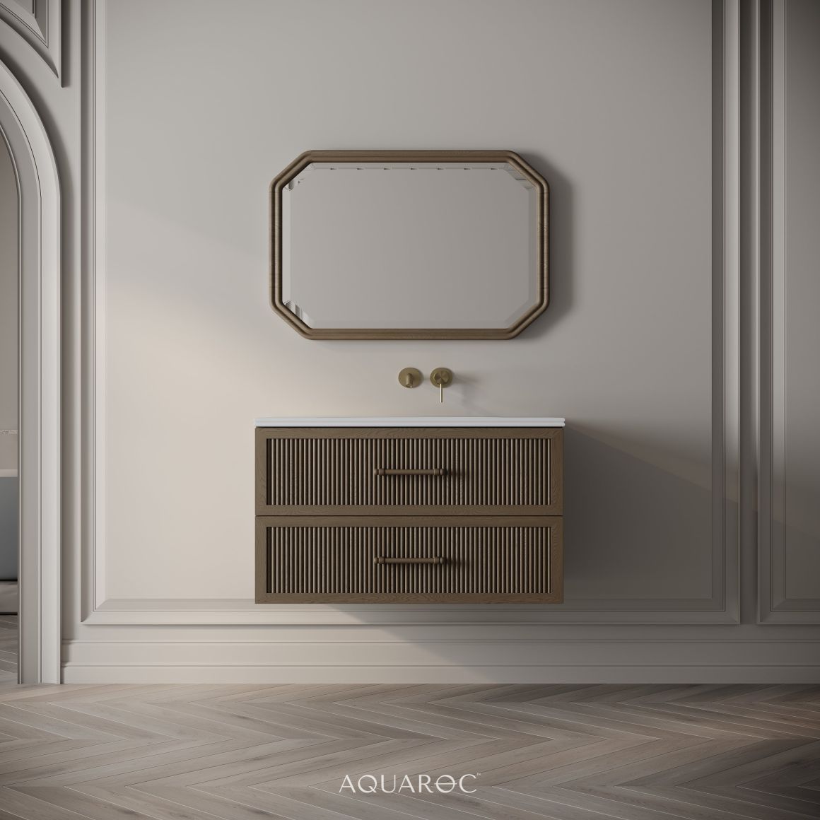 Luxury Oak Vanity Units From Aquaroc™