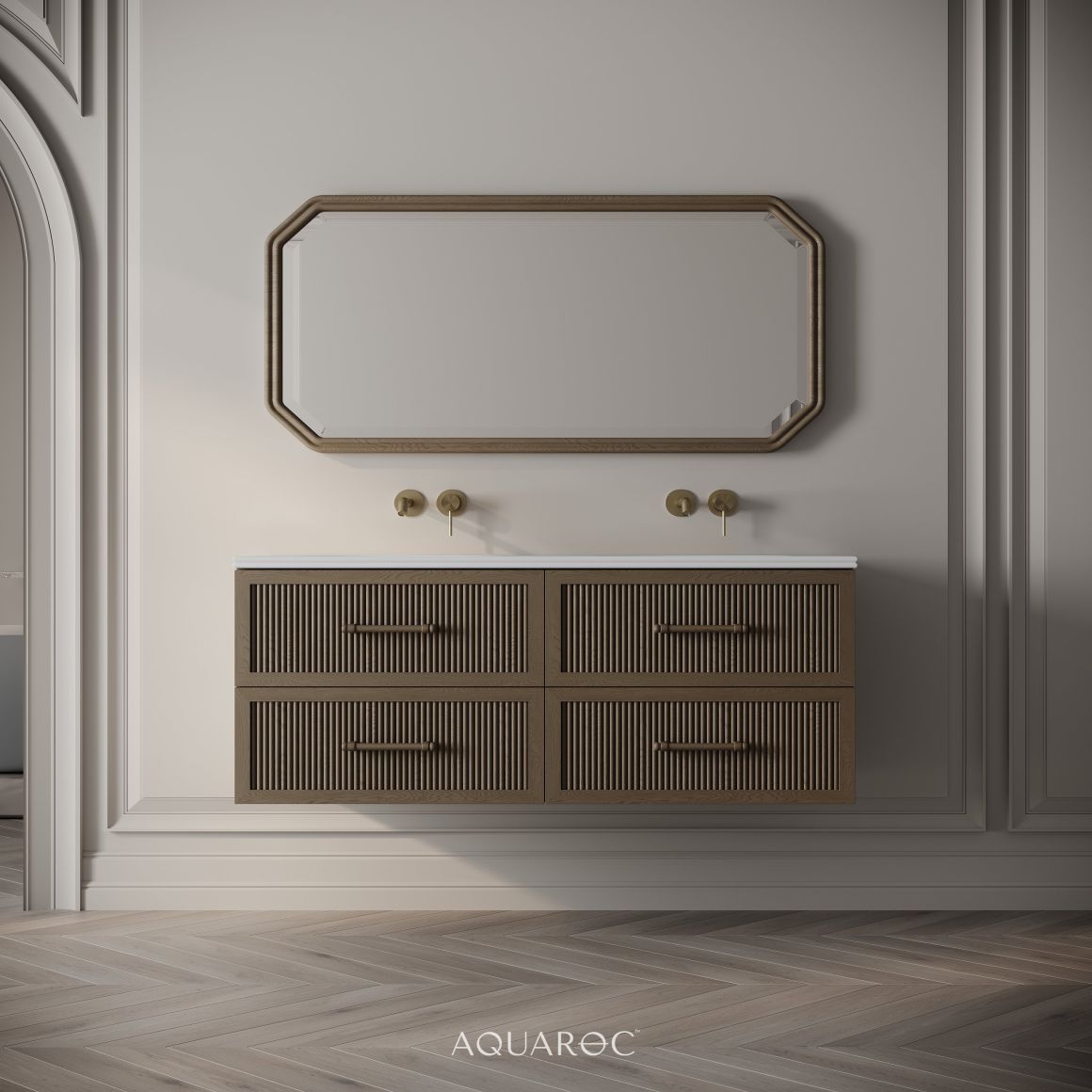 Luxury Oak Vanity Units From Aquaroc™