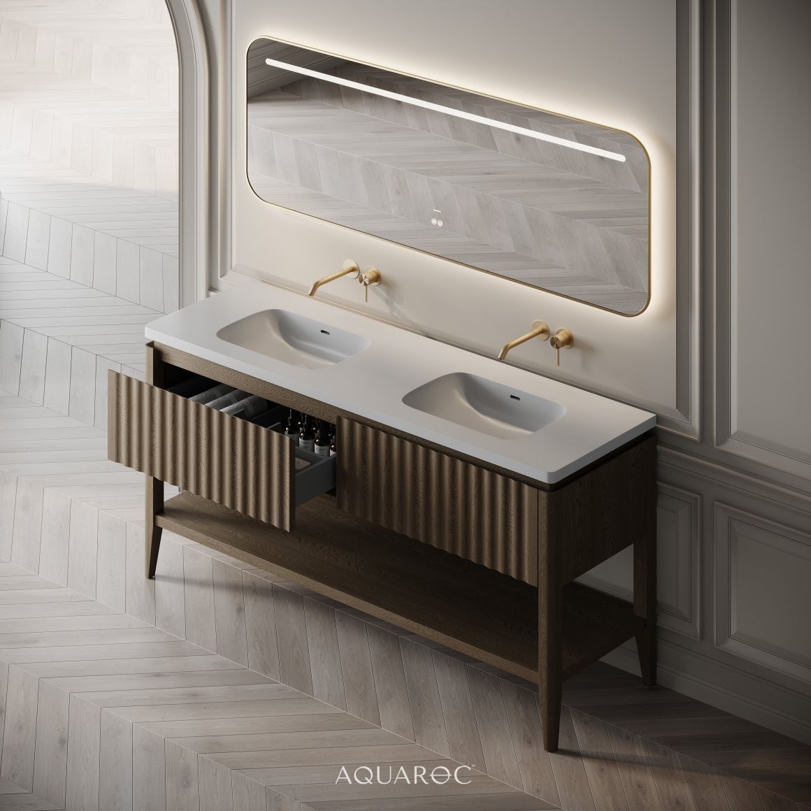 Double Vanity Units | Aquaroc