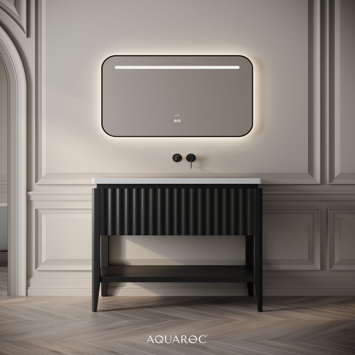 Fluted Vanity Unit Collection From Aquaroc