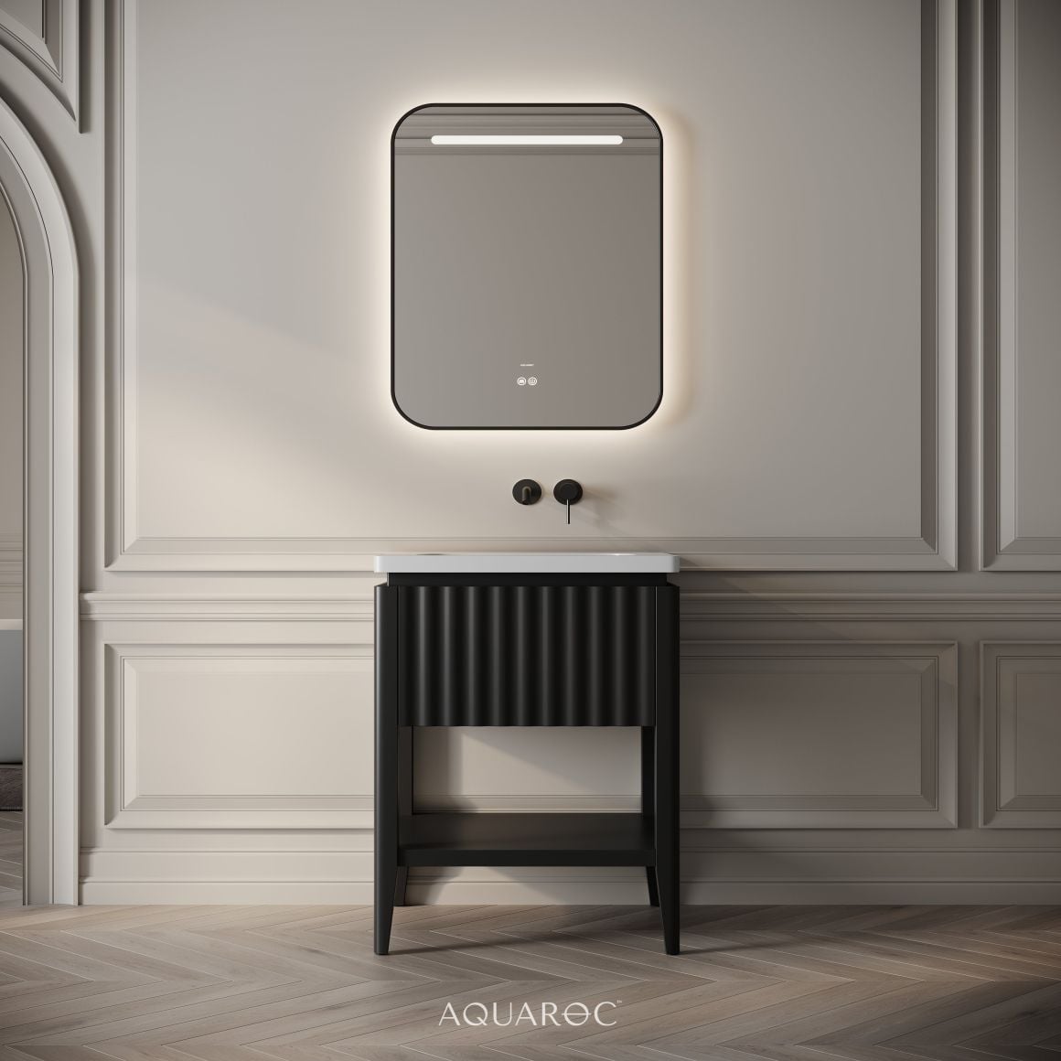 Fluted Vanity Unit Collection From Aquaroc