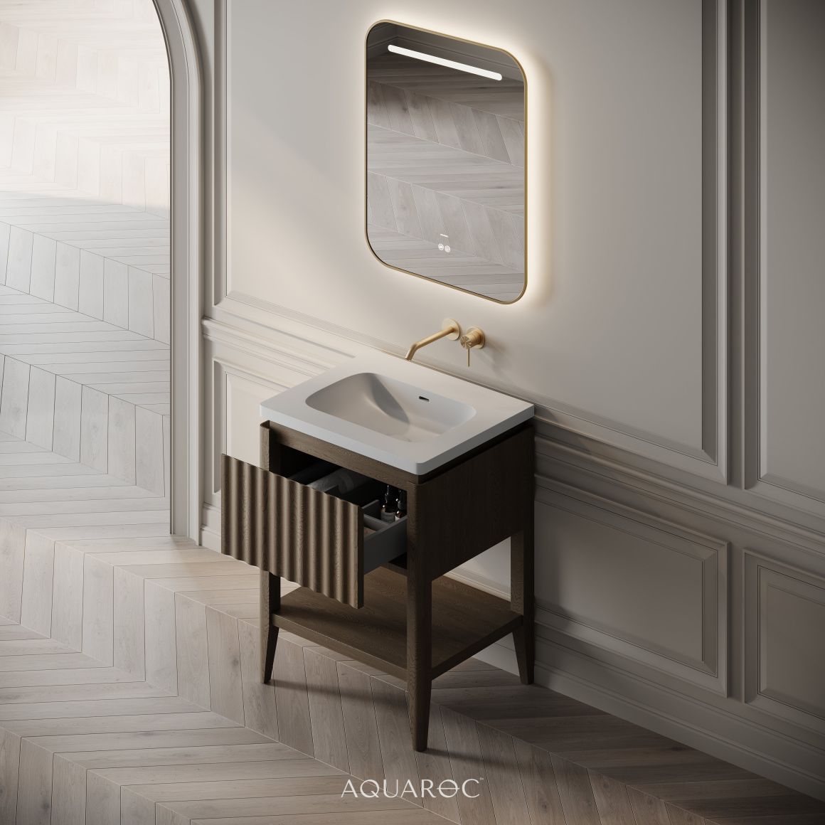 Luxury Oak Vanity Units From Aquaroc™