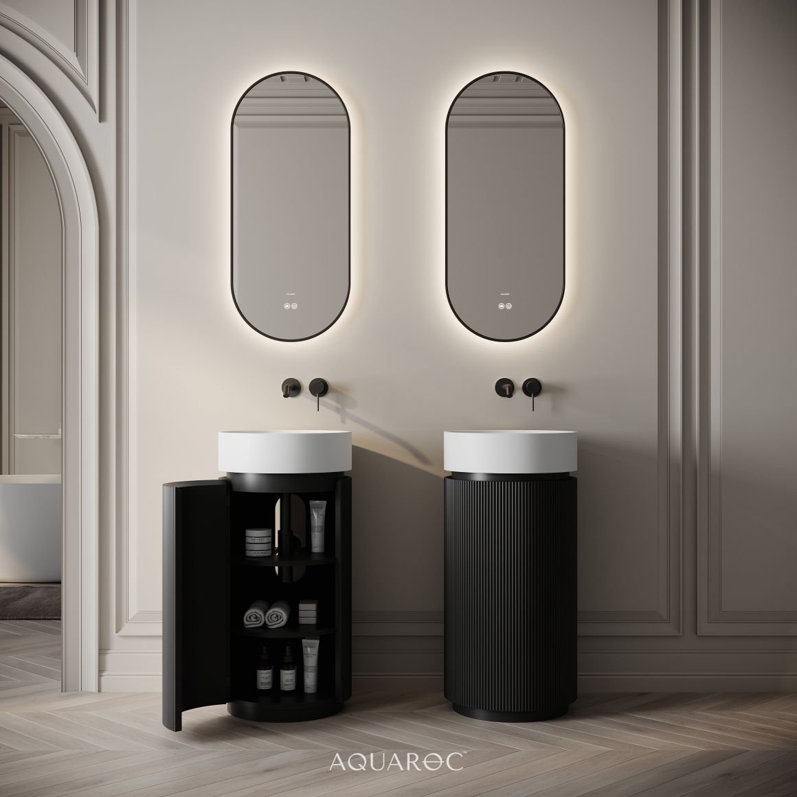 Freestanding Vanity Units From Aquaroc