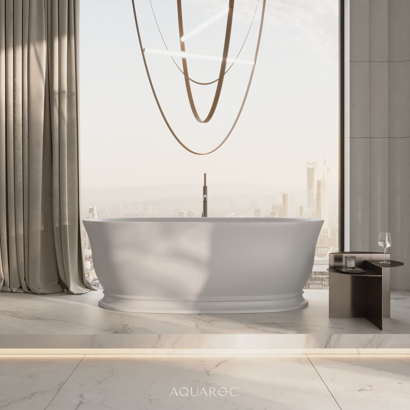 Hampstead Freestanding Stone Bath 1650mm | Aquaroc