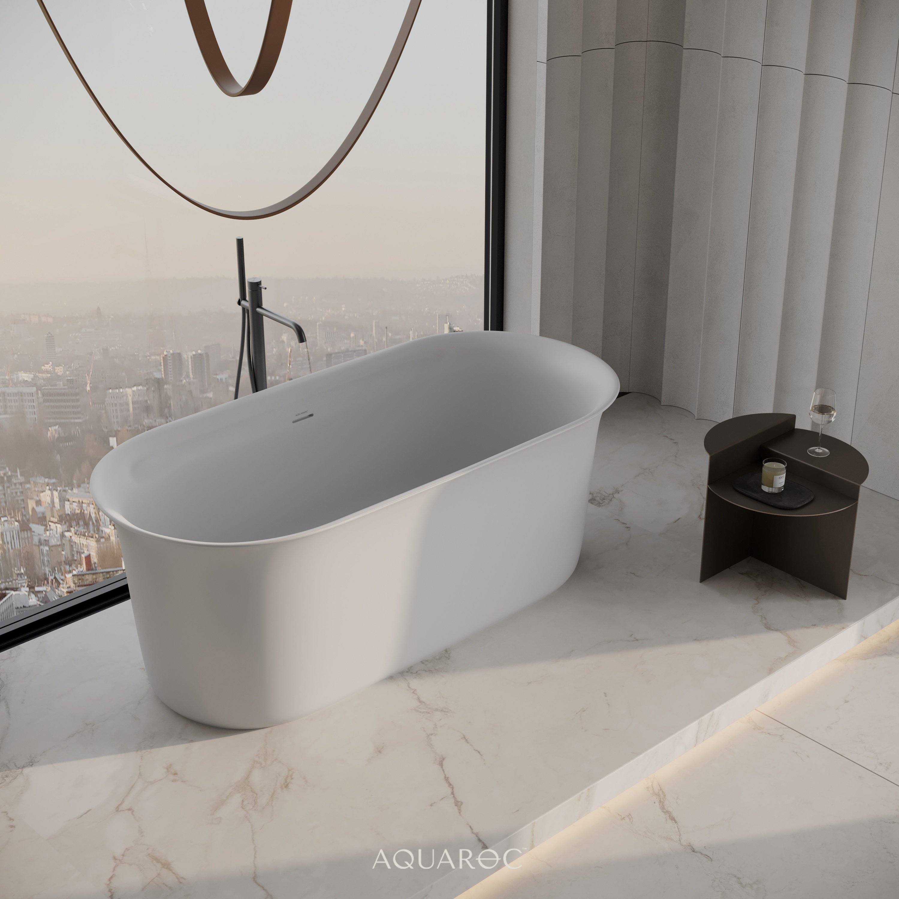 Triton Freestanding Stone Bath 1500mm | Aquaroc