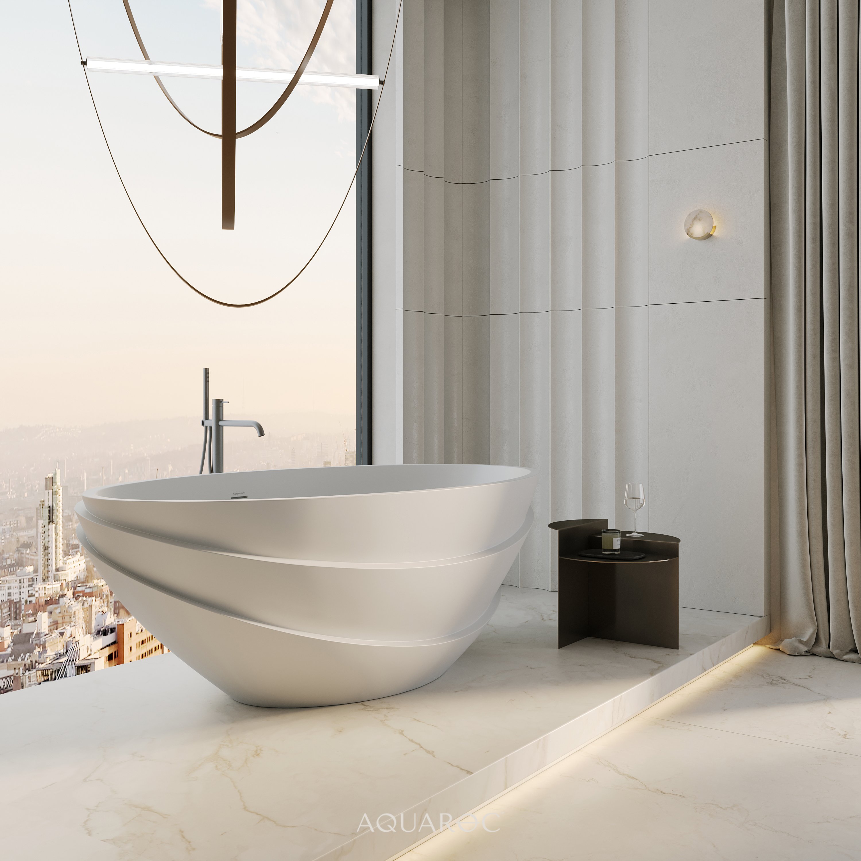 Imperial Freestanding Stone Bath 1700mm | Aquaroc